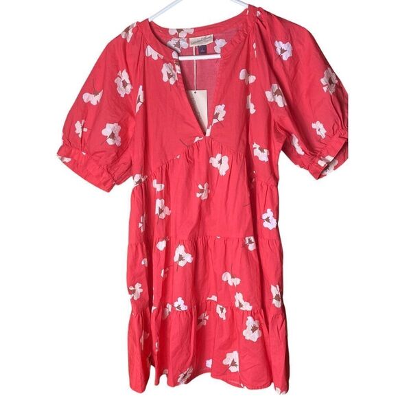 Universal Thread | Dresses | Universal Threadred Puff Elbow Sleeve ...